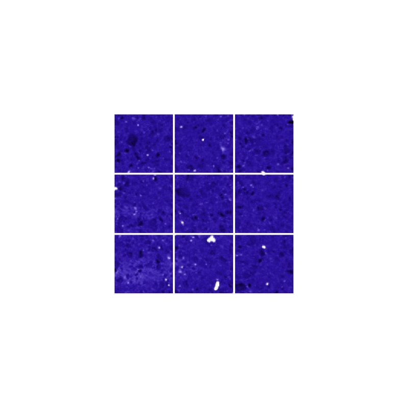 Blue Mirror Fleck Quartz 10x10cm