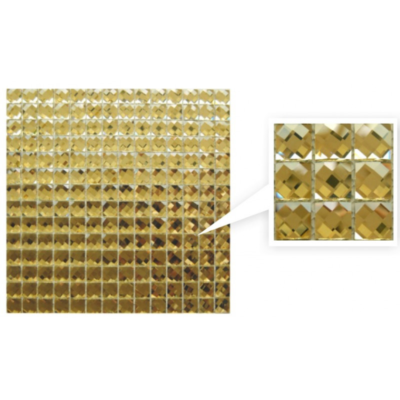 Gold crystal mosaic
