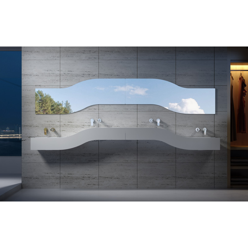 Stone Wall - mounted basin Lv64 | Laporsa