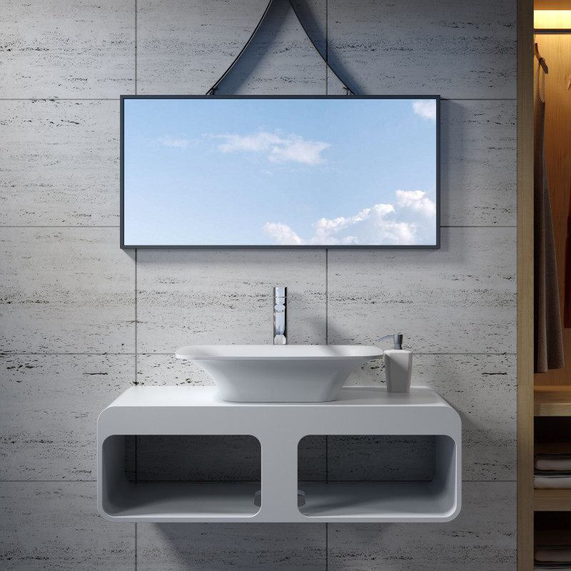 Polystone Wall Hung Unit - Rectangle | Laporsa