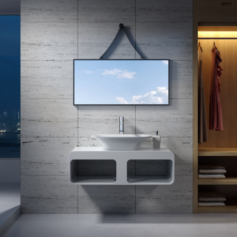 Polystone Wall Hung Unit - Rectangle | Laporsa