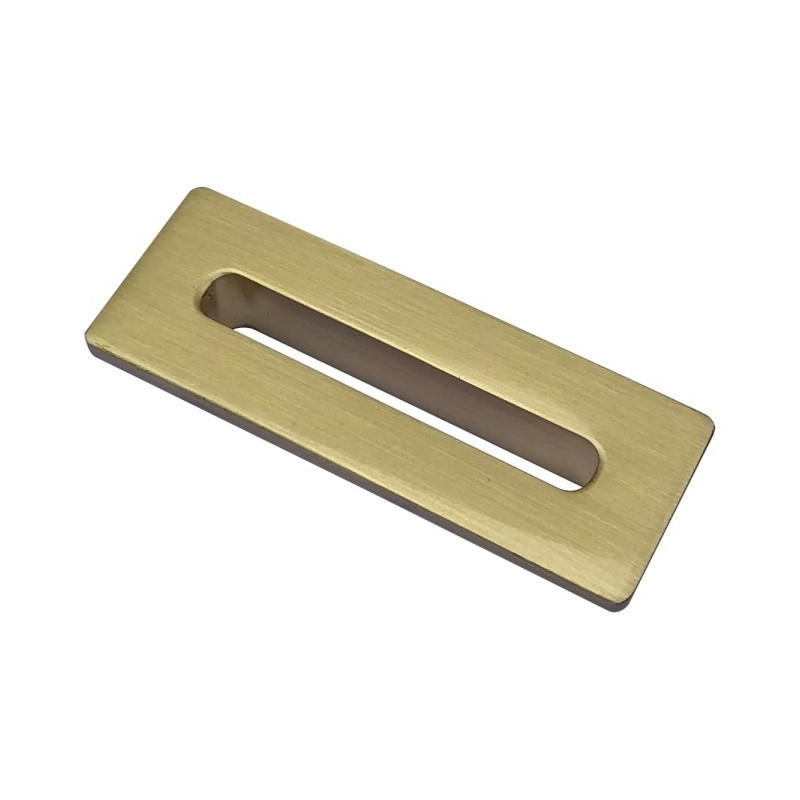 Flauto Overflow Cover Brushed Brass