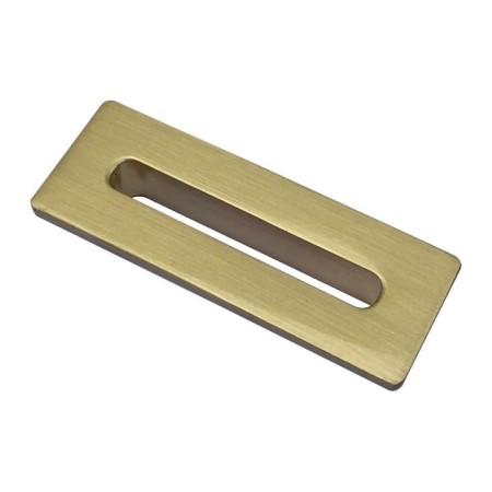 Flauto Overflow Cover Brushed Brass | Laporsa
