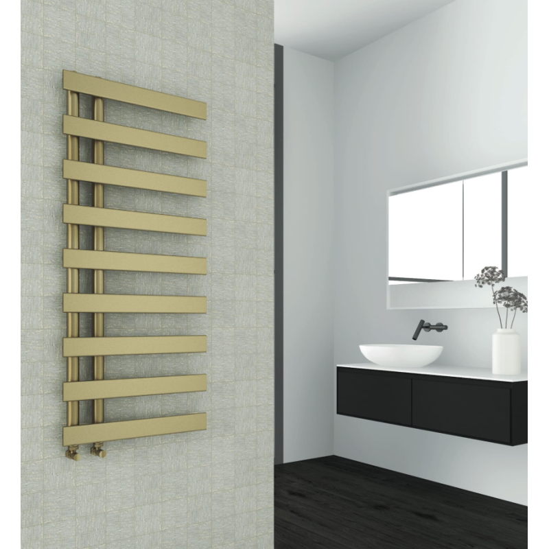 Milton Radiator – 1165mm x 500mm – Brushed Brass | Laporsa