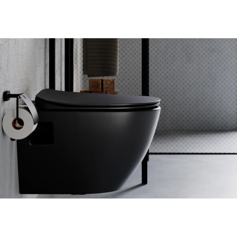 Creavit Free Wall Hung WC Matte Black