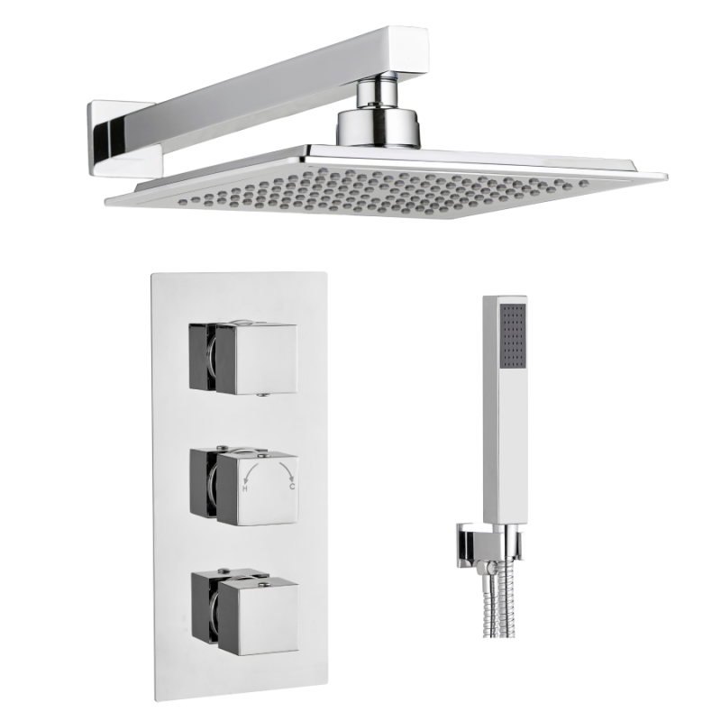 Concealed Thermostatic Shower Kit - Chrome | Laporsa