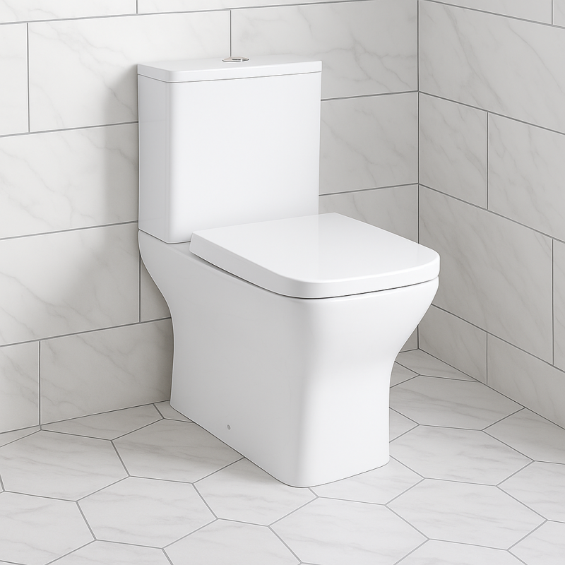 Wingrave II Close Coupled Rimless WC Pan – Modern | Laporsa