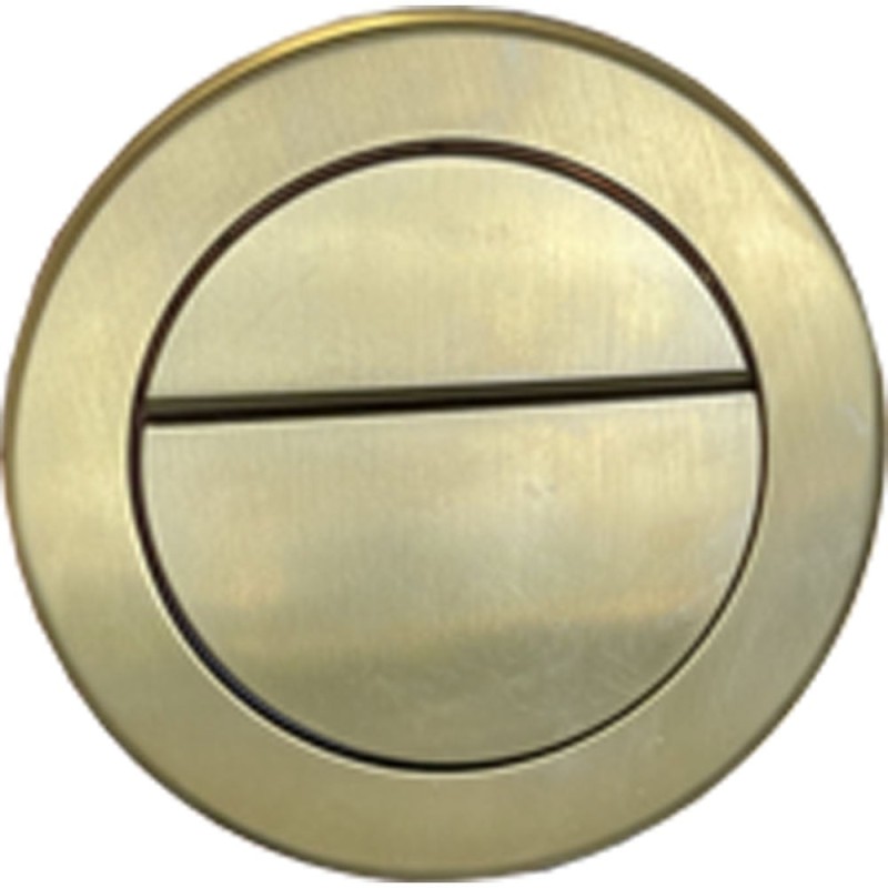 Brushed Brass Dual Flush Push Button | Laporsa