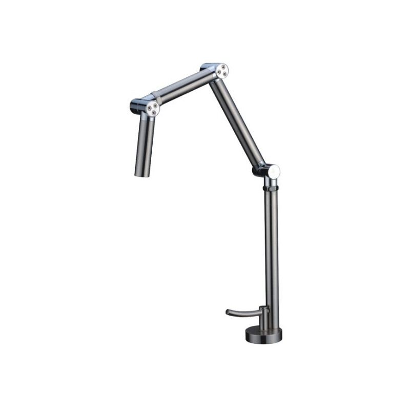 Luzern Brushed Nickel Folding Kitchen Mixer Tap | Laporsa